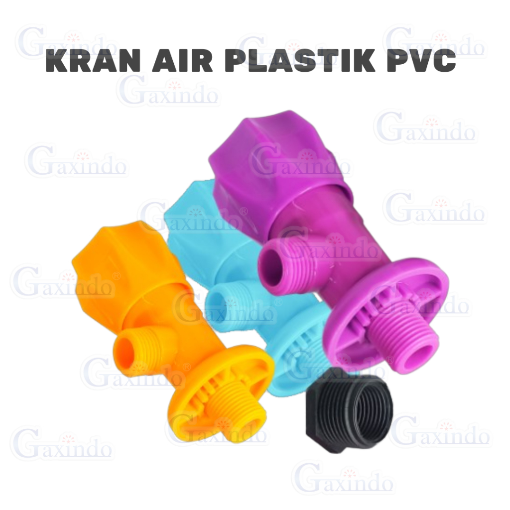Jual KRAN AIR PLASTIK PVC GAXINDO 1/2 3/4 INCH KERAN AIR PLASTIK PVC ...