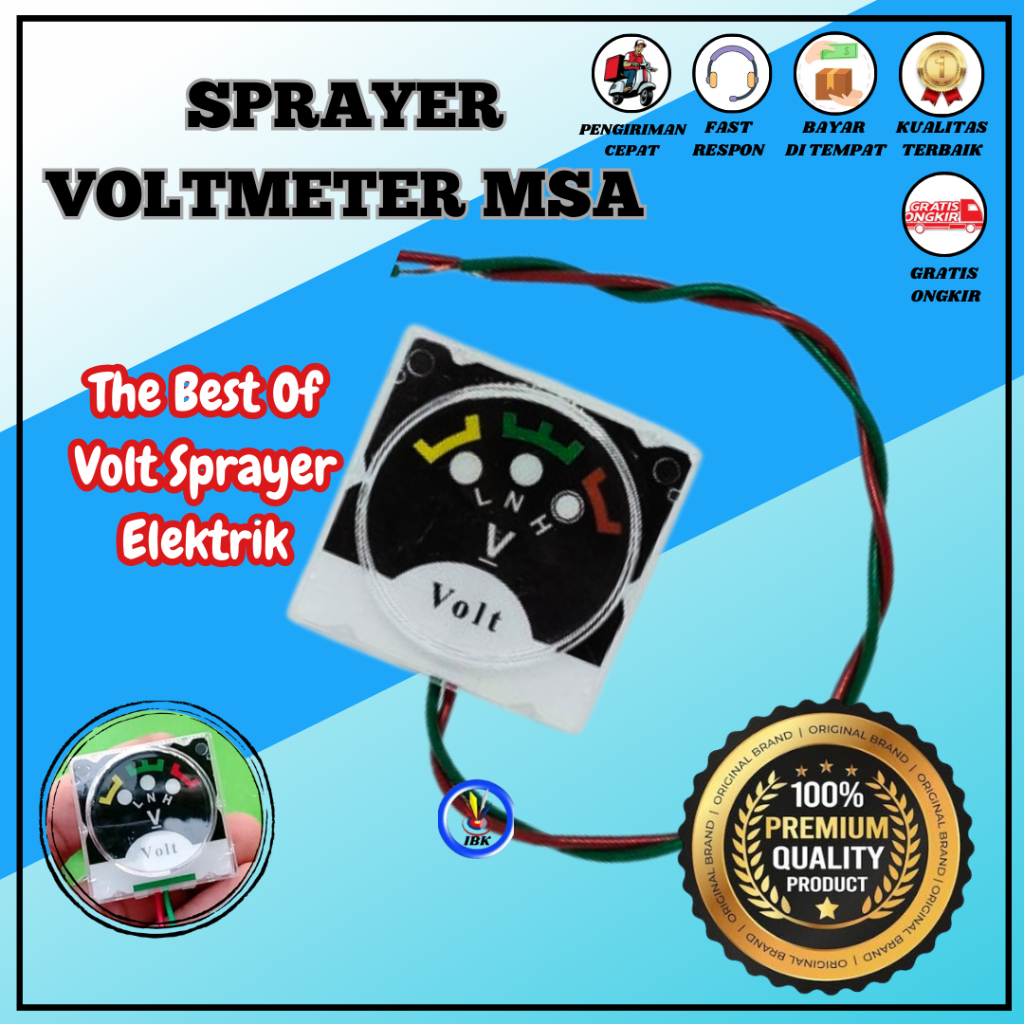 Jual Voltmeter AMPER sprayer elektrik digunakan untuk tangki sprayer ...
