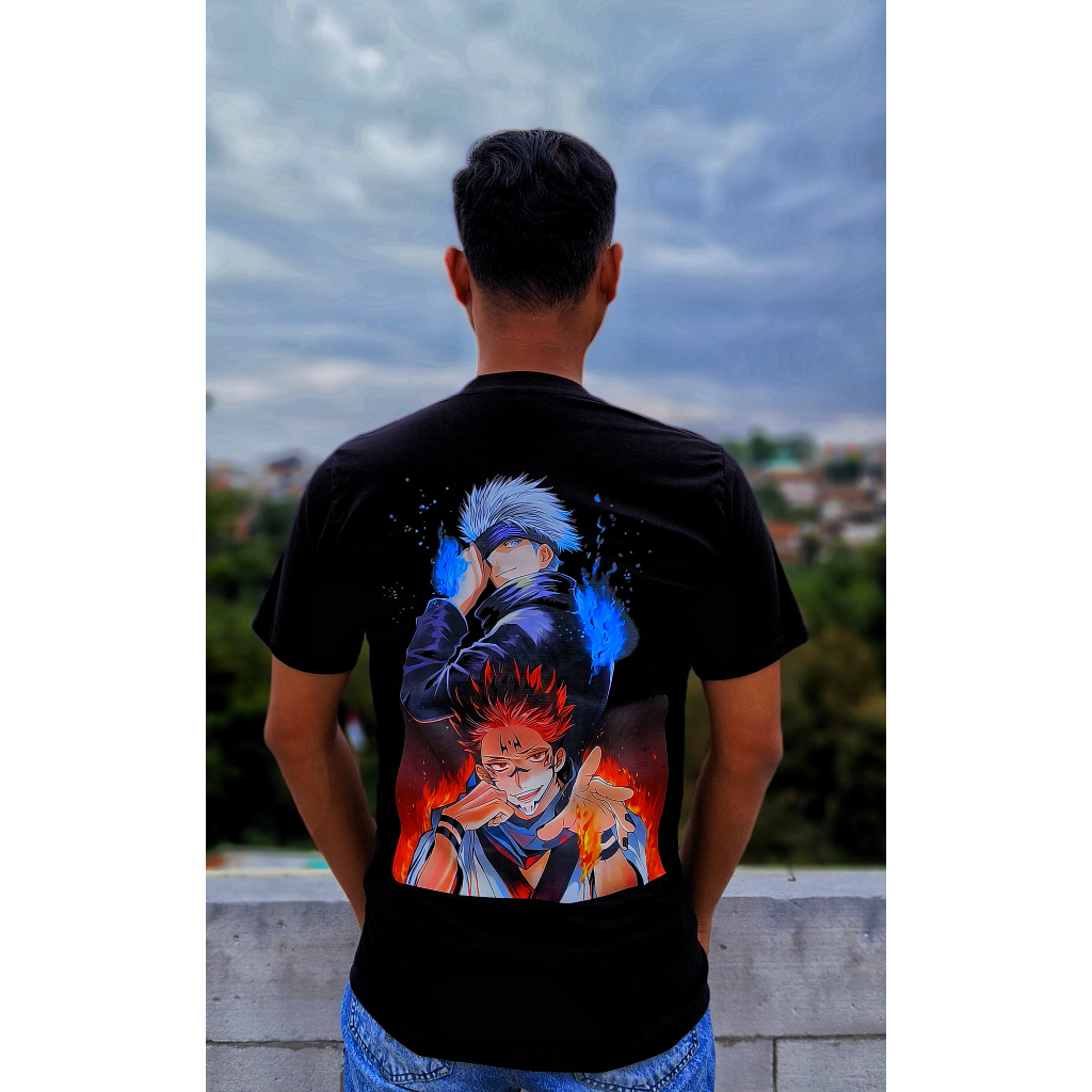 Jual GOMUNIME - Kaos Distro Anime jujutsu kaisen gojo satoru & sukuna ...