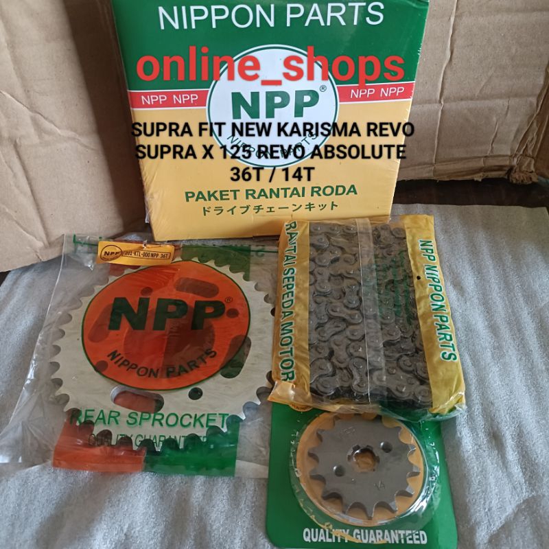 Jual Paket gear chain kit gigi tarik tarek depan belakang rantai rante ...