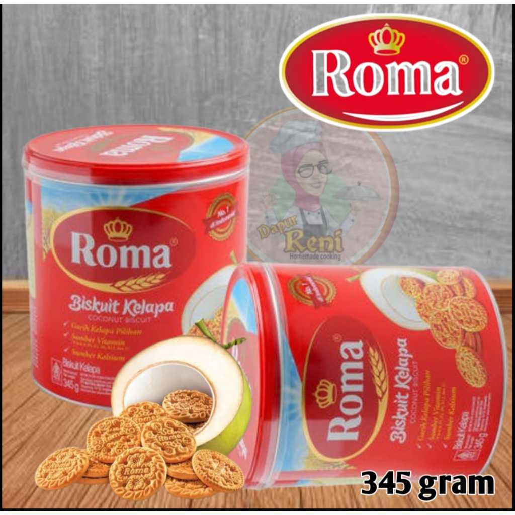 Jual Biskuit roma kelapa kemasan kaleng 345 gram | Shopee Indonesia