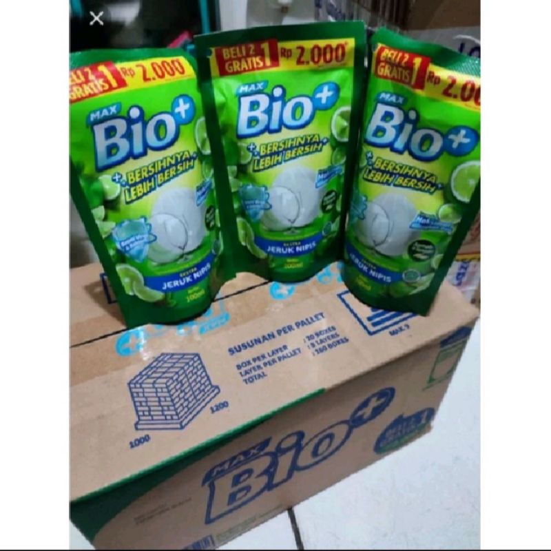 Jual Sabun Max Bio+ Sabun cuci piring 1 dus/karton isi 36pcs | Shopee ...