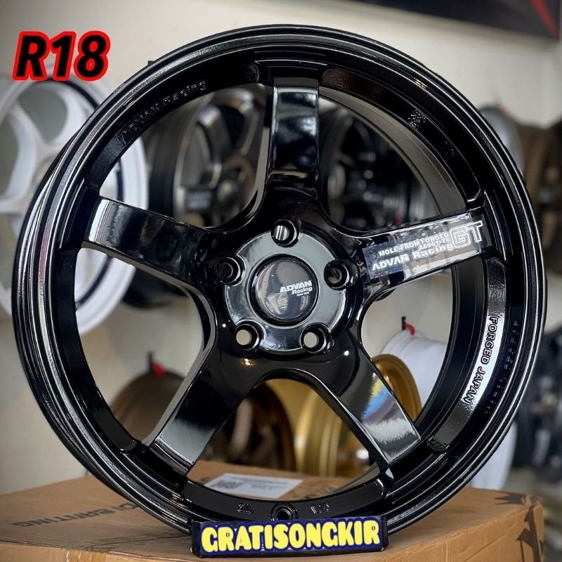 Jual velg mobil ring 18 ADVAN GT FLOW FORMING LEBAR 8,5 ET 35 velg racing mobil R18 Ertiga Xl7 ...