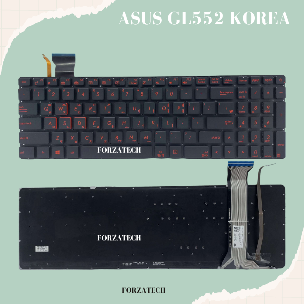 Jual Keyboard Laptop Asus ROG GL552 GL552JX GL552VW GL552VX Series ...