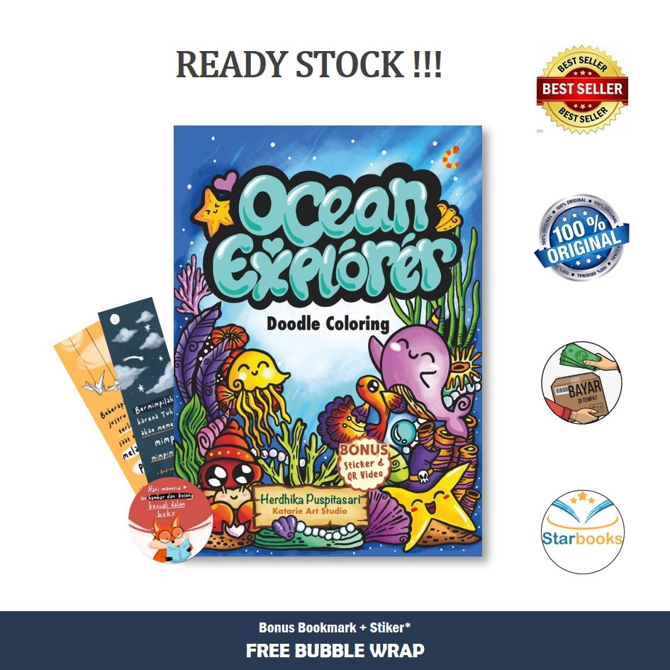 Jual Buku Ocean Explorer: Doodle Coloring - C-Klik (Anak) | Shopee ...