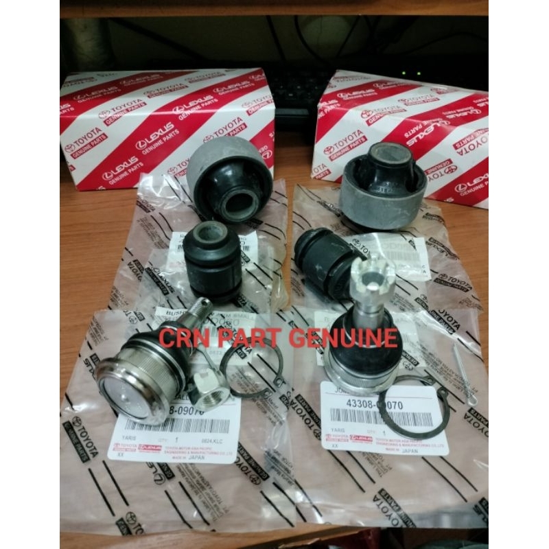 Jual BUSHING LOW ARM BESAR 2PC KECIL 2PC + BALL JOINT 2PC TOYOTA NEW ...