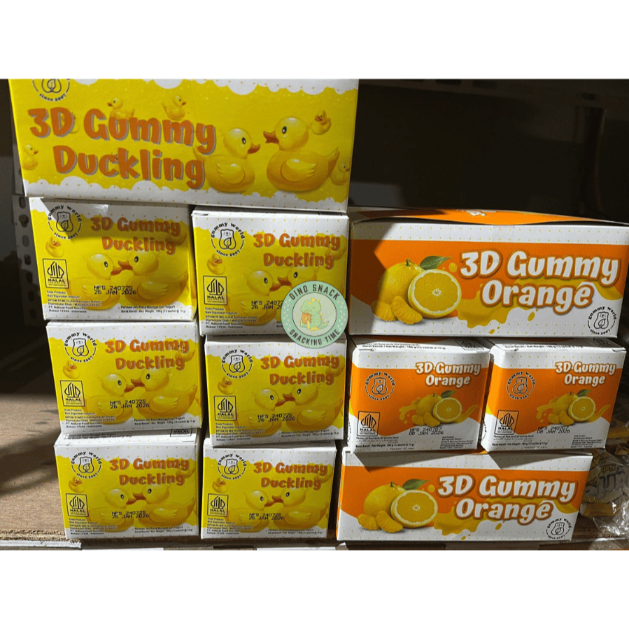 Jual 3D Gummy Duck / Strawberry / Orange (Isi 12pcs) | Shopee Indonesia