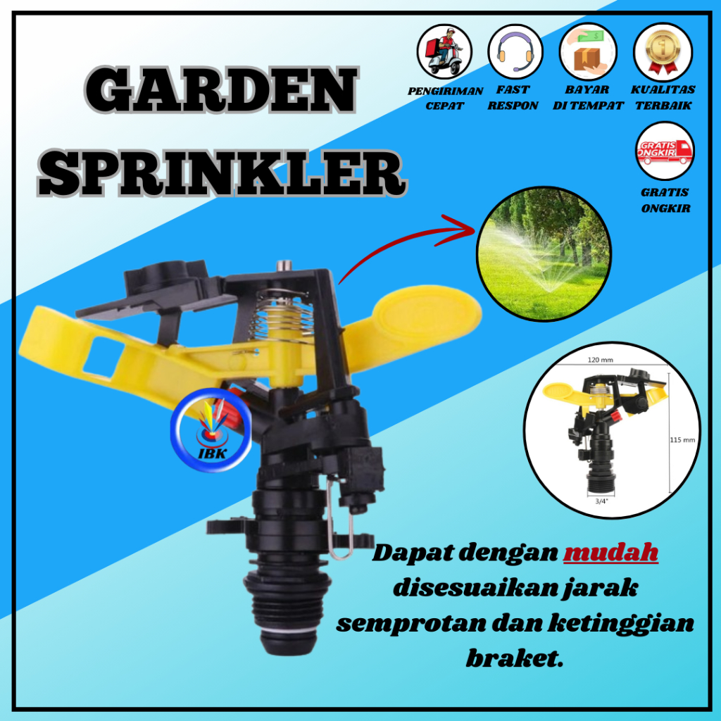Jual Sprinkler Pertanian Sprinkler Taman Alat Sistem Irigasi Model Bisa ...