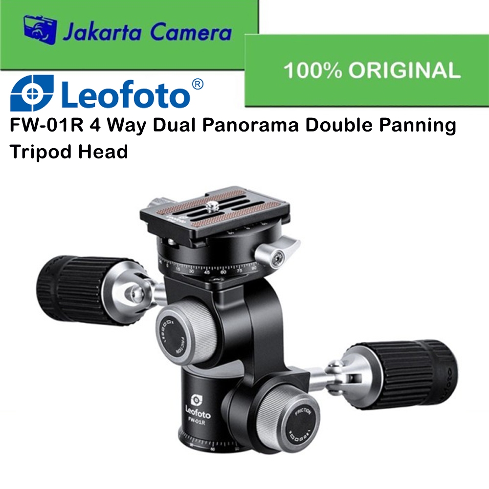 Jual Leofoto FW-01R 4 Way Dual Panorama Double Panning Tripod Head ...