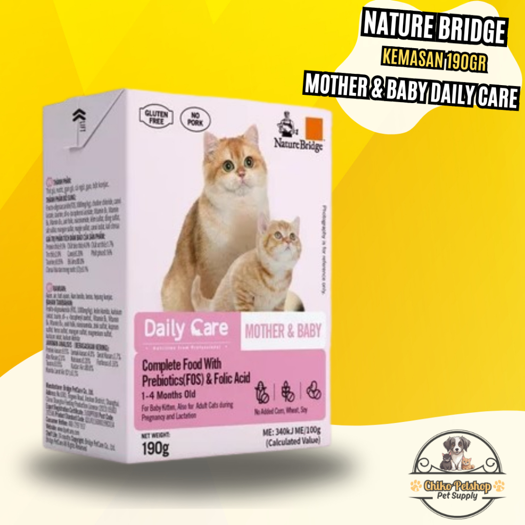 Jual Nature Bridge Mother & Baby Cat Wet Food 190gr | NB 190 gr ...