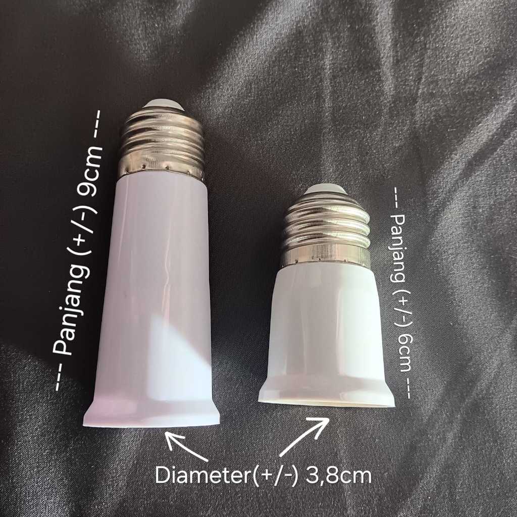 Jual Sambungan Fitting Lampu Downlight Panjang Extension E27 Sambungan ...