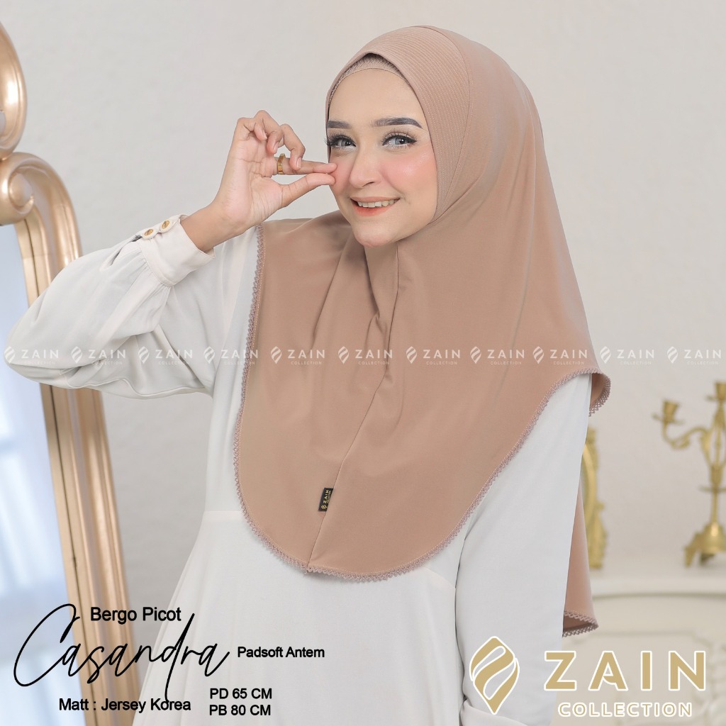 Jual ZAIN Hijab Instan Casandra, Bahan Jersey Korea, Adem, Nyaman ...