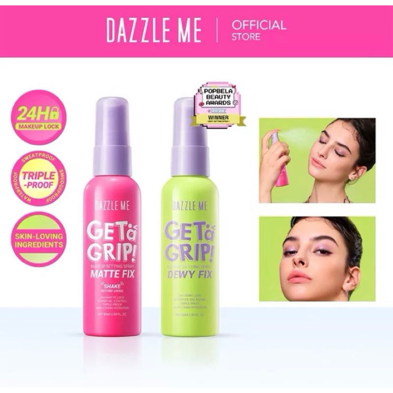 Jual DAZZLE ME - Setting Spray | Dewy Fix & Matte Fix | Shopee Indonesia