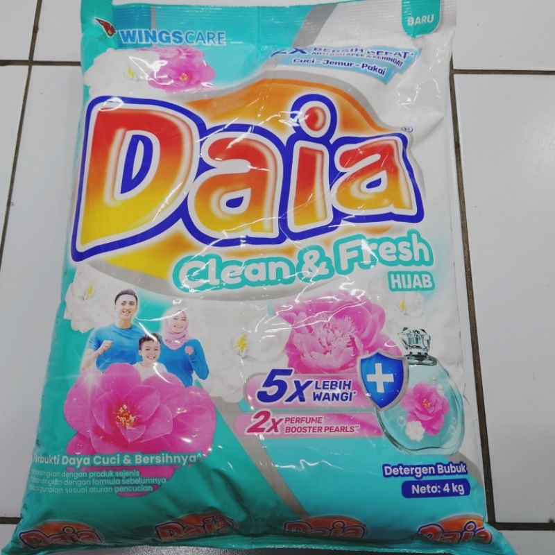Jual Daia Detergen Bubuk Clean & Fresh Hijab 4 Kg | Shopee Indonesia