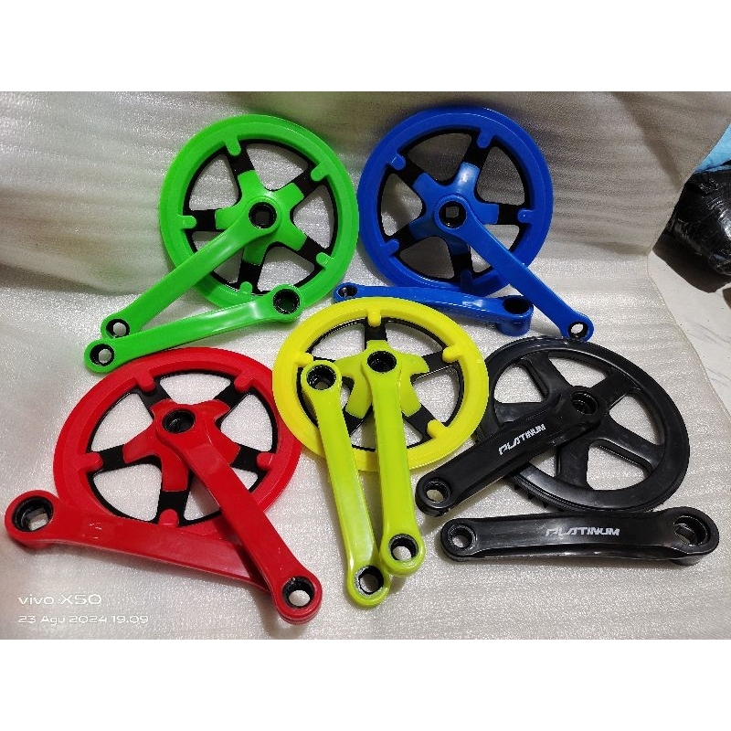 Jual crank set depan atau chain wheel sepeda fixie single speed 44t dan ...