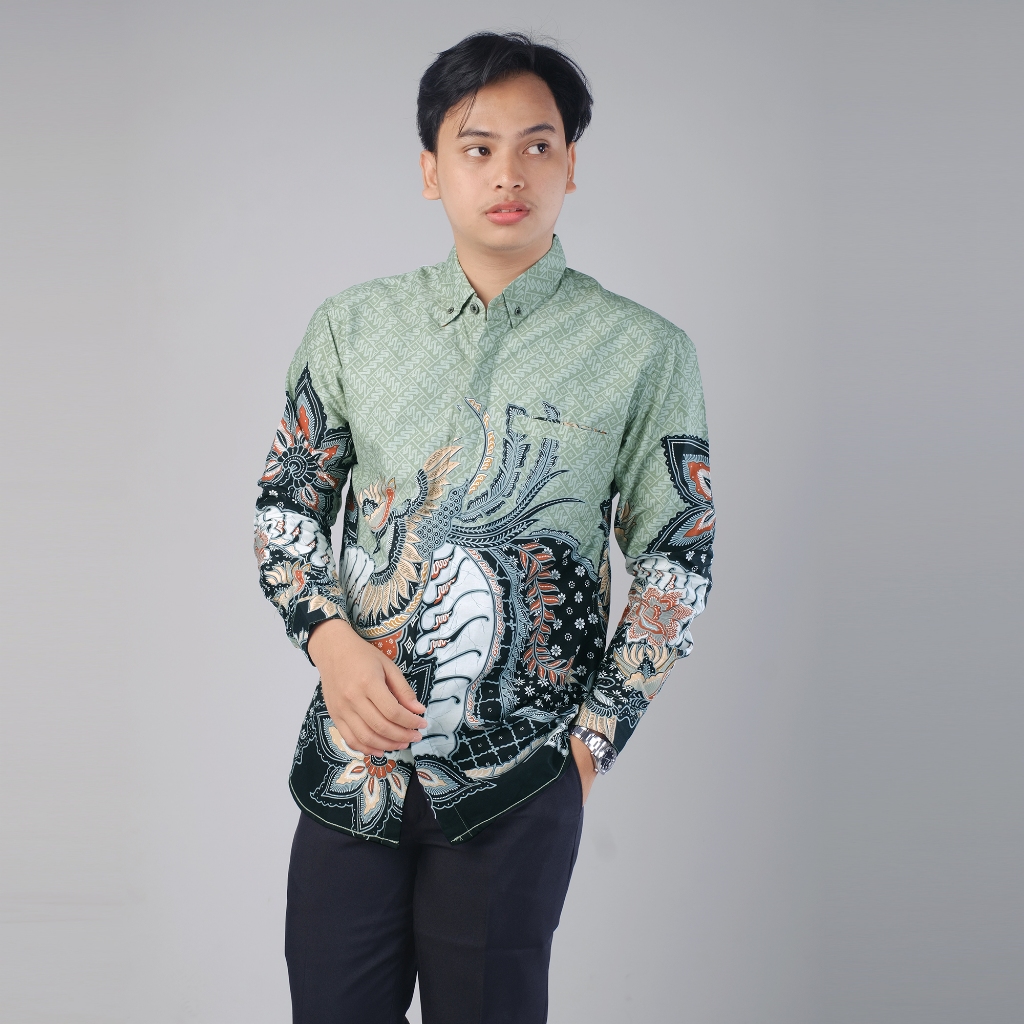 Jual DGM Kemeja Batik Pria Panjang Lapis Puring Premium Batik Furing ...
