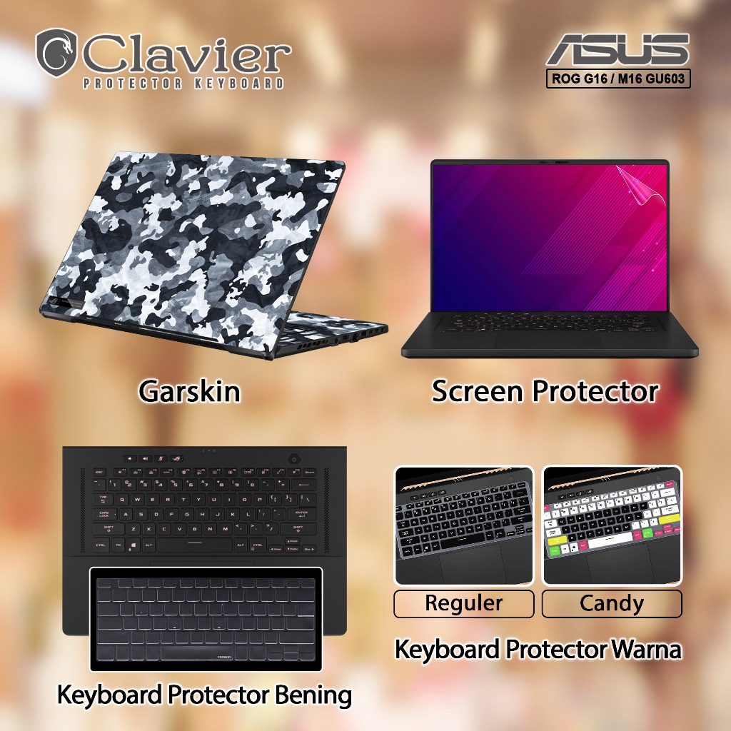 Jual Cover Keyboard Screen Protector Garskin Laptop Anti Gores Asus ROG ...