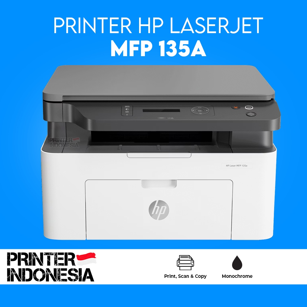 Jual Printer HP Monochrome LaserJet MFP 135a Print-Scan-Copy (4ZB82A) | Shopee Indonesia