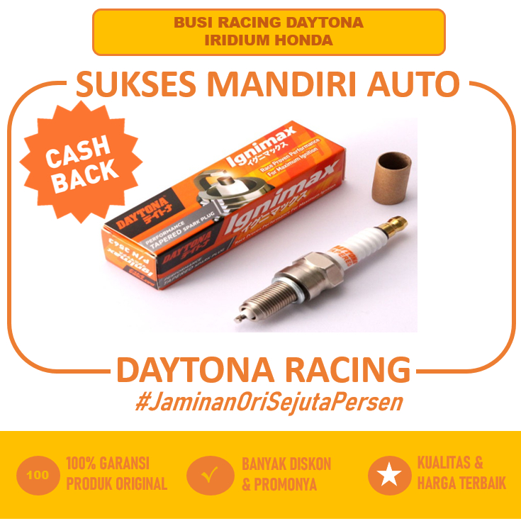 Jual Busi Racing Daytona Honda Supra, Blade, Karisma 3389 CR6HSA ...