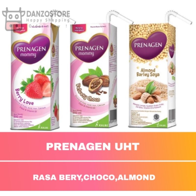 Jual SUSU IBU HAMIL PRENAGEN UHT 185ML RASA COKLAT/ALMOND SOYA/BERRY LOVE | Shopee Indonesia