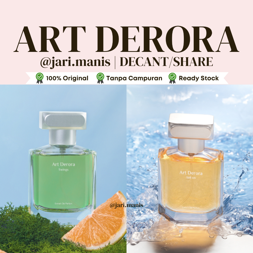 Jual decant share Art Derora Sail On Swings tester parfum | Shopee ...