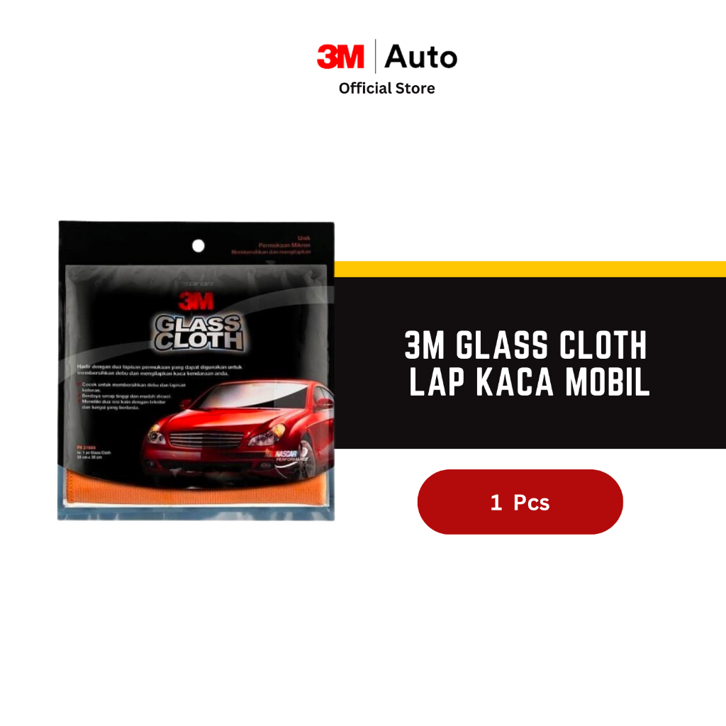 Jual 3M Lap Kaca Mobil Glass Cloth 37804 Bahan Microfiber | Shopee ...