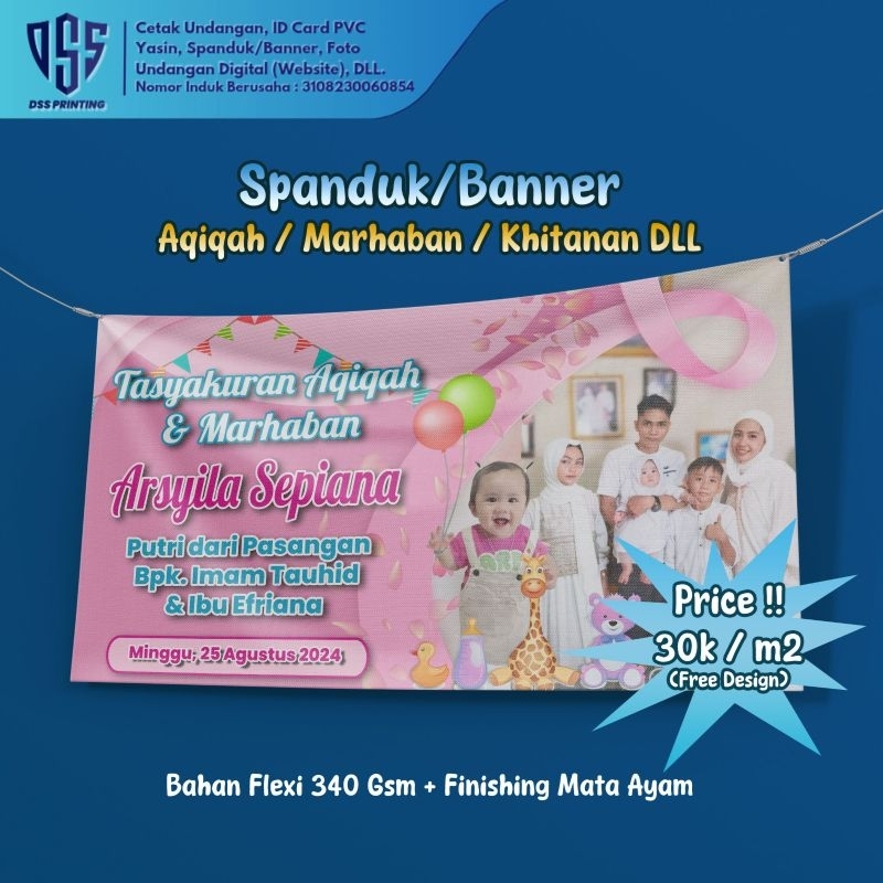Jual CETAK SPANDUK/BANNER FLEXY 340 GSM | Shopee Indonesia