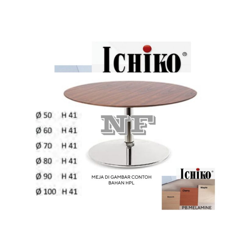 Jual MEJA CAFE ICHIKO ICT 16 MELAMINE MEJA RESTO MEJA BULAT MEJA TAMU ...