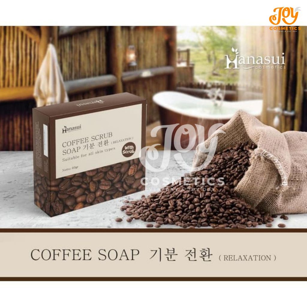 Jual Hanasui Sabun Coffee Soap Sabun Kopi Pembersih Flek Hitam Wajah ...