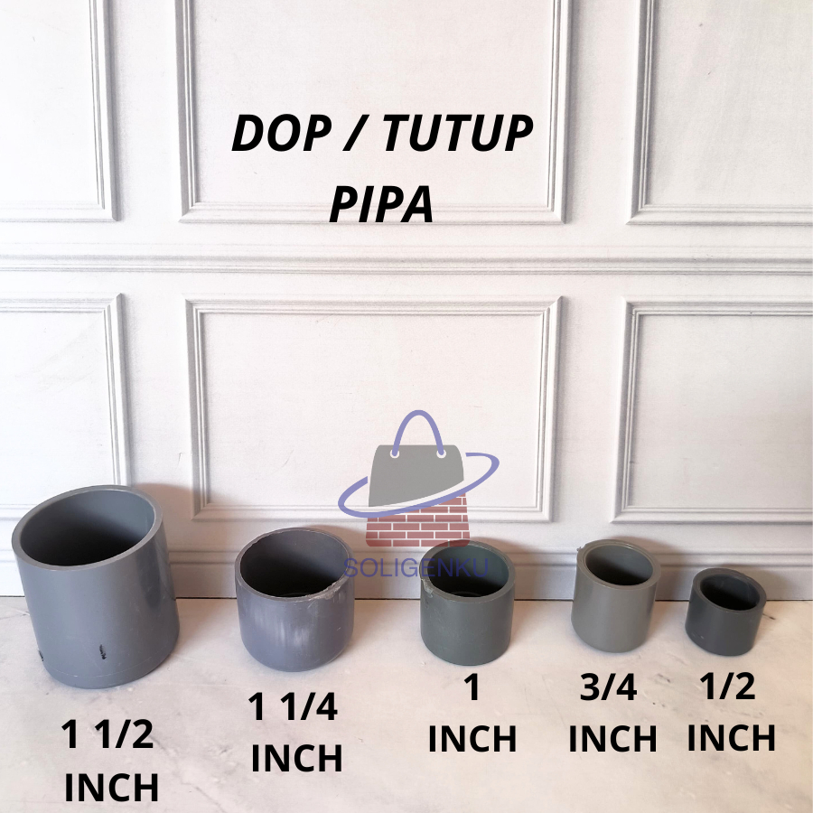Jual Dop Polos RUCIKA / Cap PVC 1/2" inch Tutup Pipa Dop Polos RUCIKA 1 ...