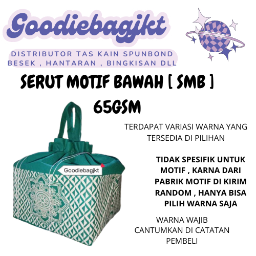 Jual Tas kain box besek / kotak nasi tebal Serut motif bawah 22x22 A isi 12pcs | Shopee Indonesia