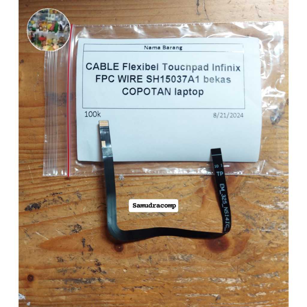 Jual Cable Flexible Touchpad Infinix FPC WIRE SH15037A1 Bekas Copotan Laptop Infinix Inbook X2 ...