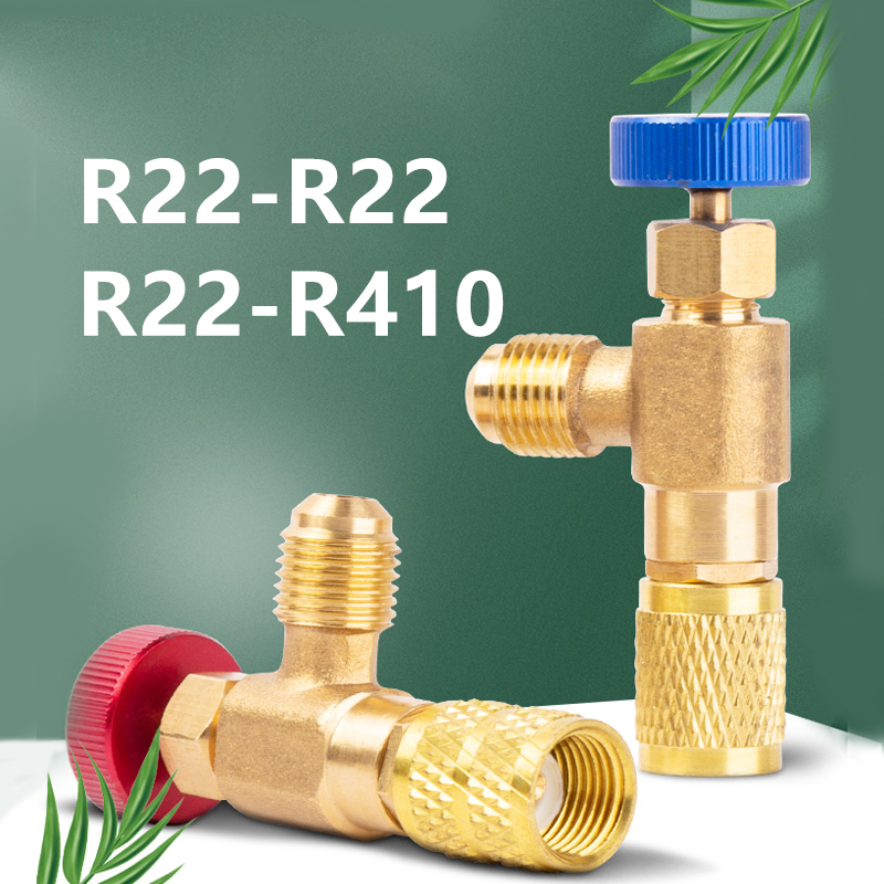 Jual Charging Valve R410 R22 Adapter kran Adapter Quick Connect Air Conditioning Refrigerant 1/4 ...
