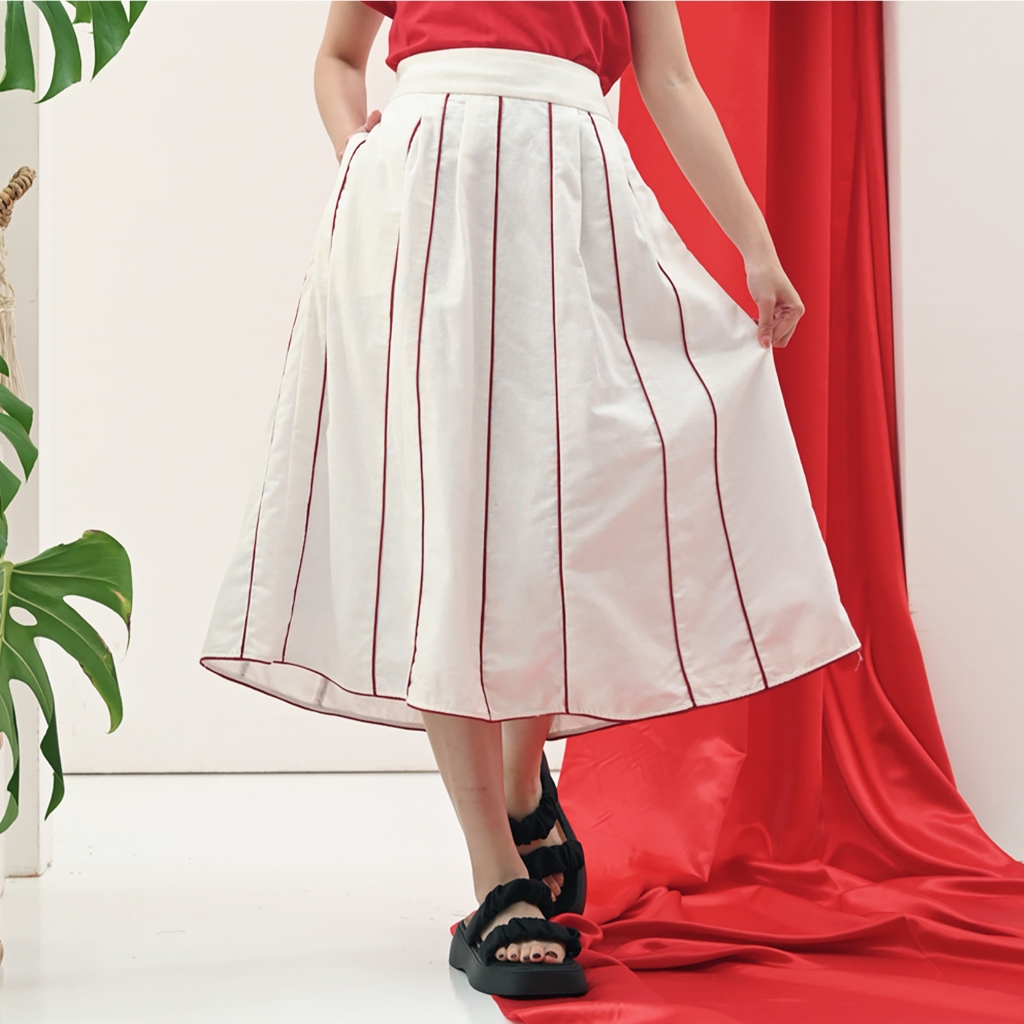 Jual NONA RARA - Alila Skirt P0228, Rok batik wanita modern | Shopee ...