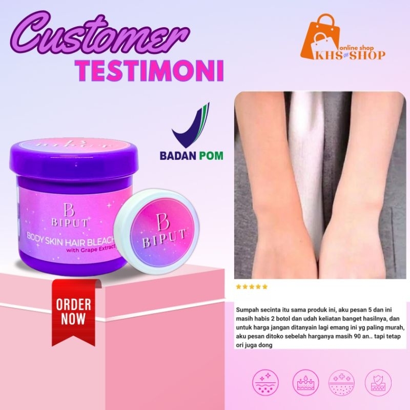 Jual BIPUT BLEACHING BADAN ANGGUR BPOM ( MASKER MAJIC 1x pemakaian ...