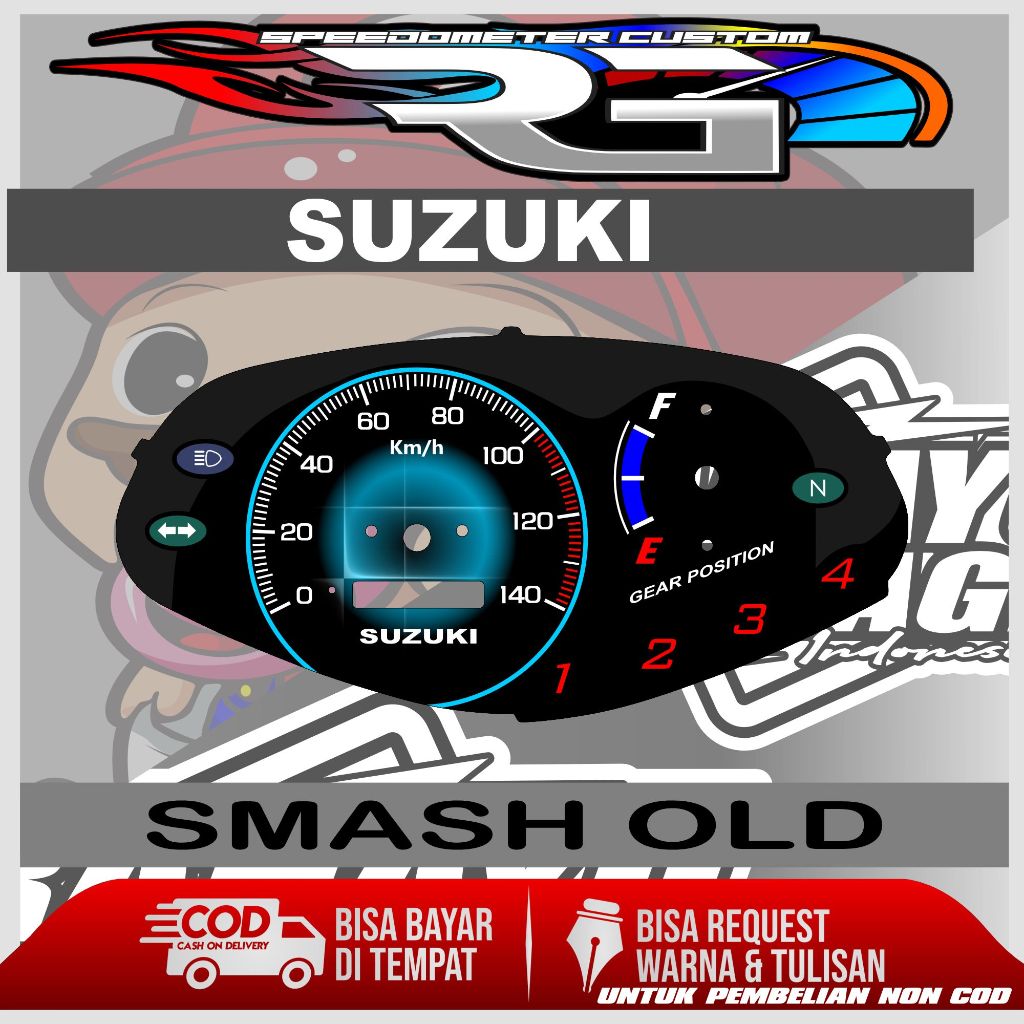 Jual PAPAN SPEEDOMETER CUSTOM SUZUKI SMASH OLD | Shopee Indonesia