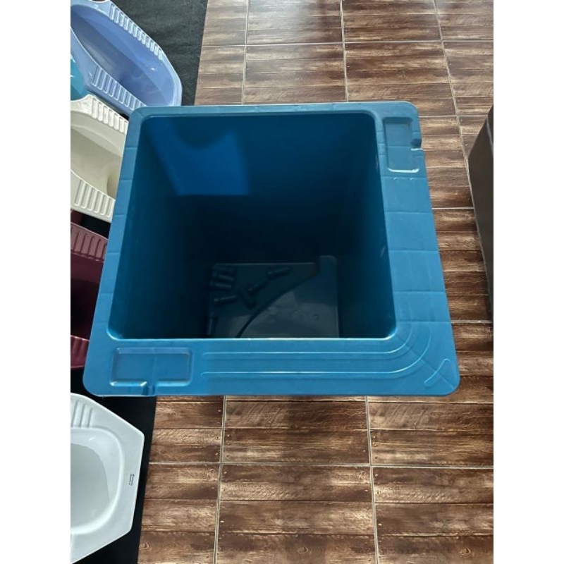 Jual Bak mandi plastik pvc biru petak tebal | Shopee Indonesia