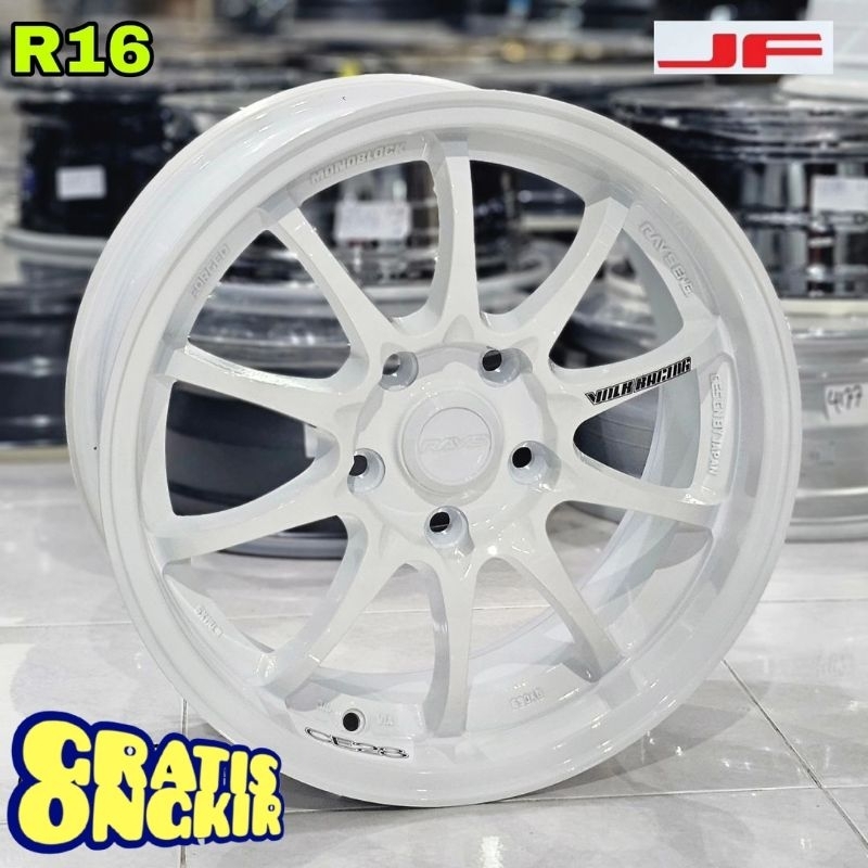 Jual velg mobil ring 16 VOLKRAYS CE28 LEBAR 7 velg racing mobil R16 Ertiga Xl7 Juke Innova ...