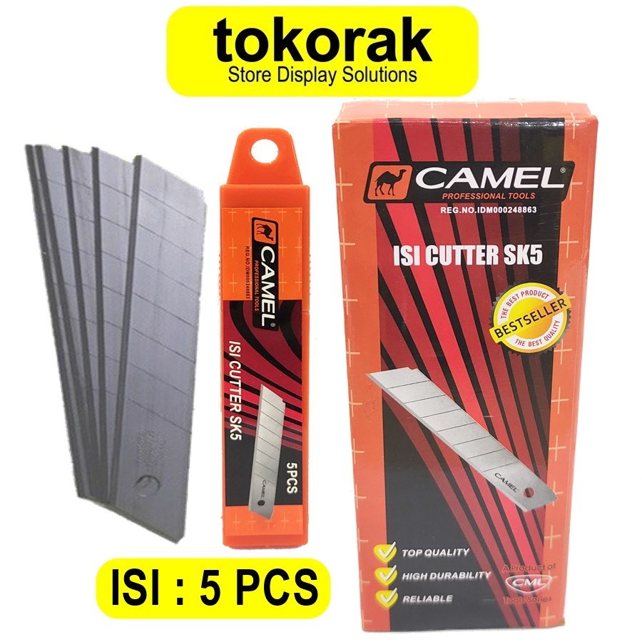Jual ISI CUTTER CAMEL BESAR L 150 REFILL MATA PISAU KATER CUTER L150 ...