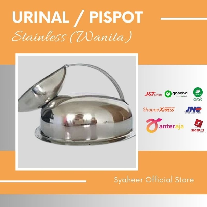 Jual Urinal Female Stainless Steel / Pispot Wanita Stainless Steel ...