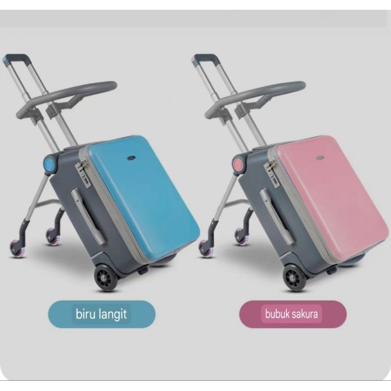 Jual Ready Koper Anak Travelling Koper Microfiber Stroller TSA Lock ...