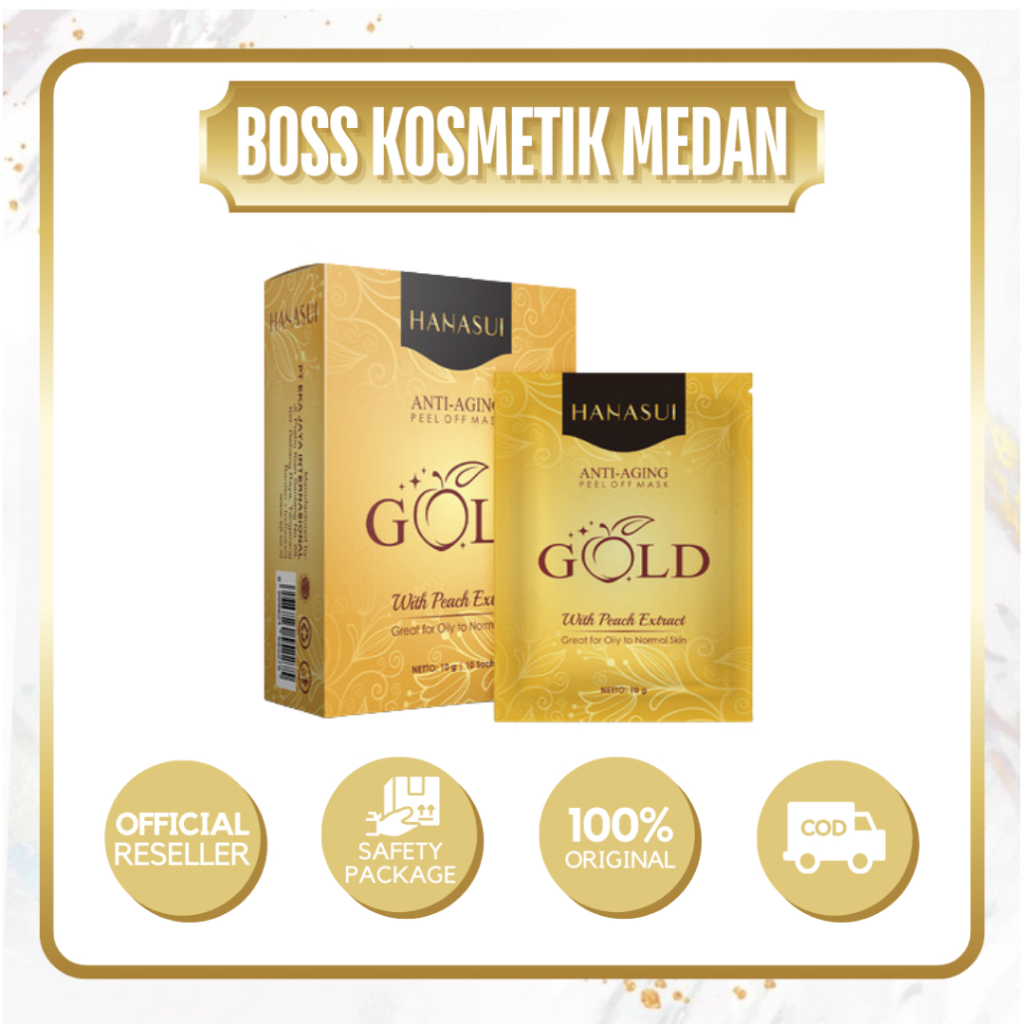 Jual Hanasui Naturgo Gold Anti Aging Feel Off Mask Gold - Masker Emas ...
