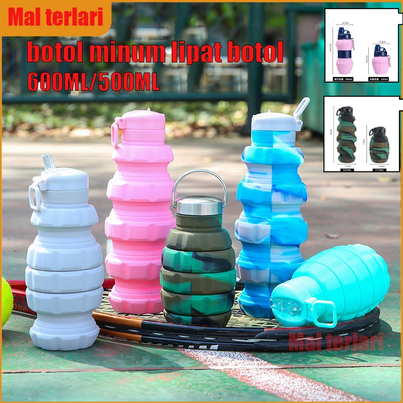 Jual botol minum lipat botol minum lipat silikon tempat minum silikon ...