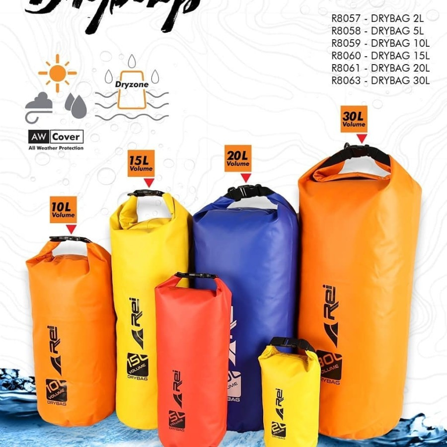 Jual Arei Outdoorgear Dry Bag 10 Liter / Waterproof Bag 5L 10L 15L 20L Kantong Anti Air Tas Anti ...
