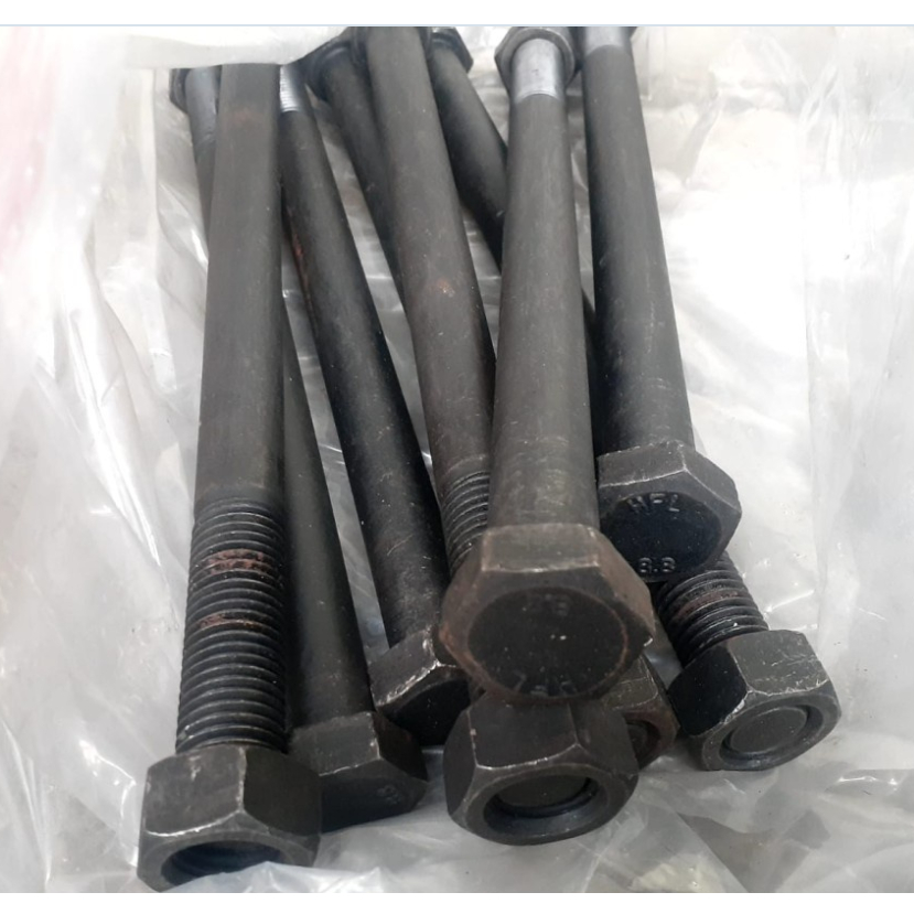 Jual BAUT BAJA HTB 8.8 M20 X 350 HALF DRAT / BAUT 30 KUNCI 30 / BAUD HALF DRAT 30 / BAUT BAJA ...