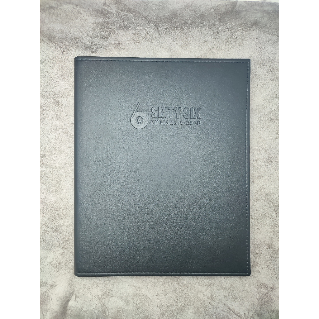 Jual Cover buku menu embos logo tanpa warna,custom logo cafe,resto ...