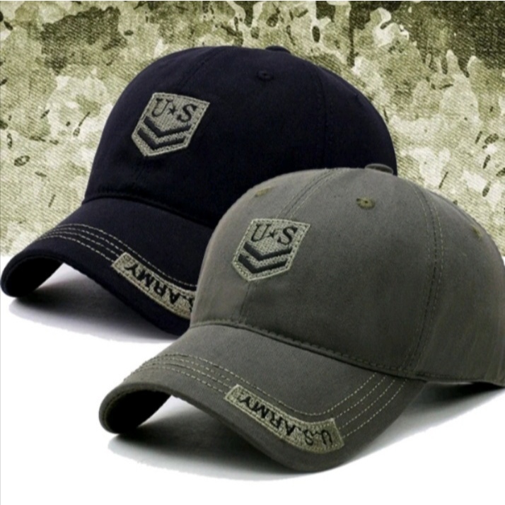 Jual Terbaru Topi Baseball Topi U.S Army Topi Loreng Pria Wanita ...