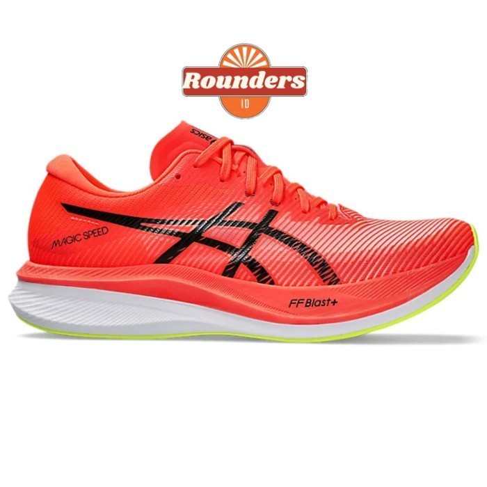 Jual Sepatu Lari Asics Magic Speed 3 Sunrise Red/Black | Shopee Indonesia