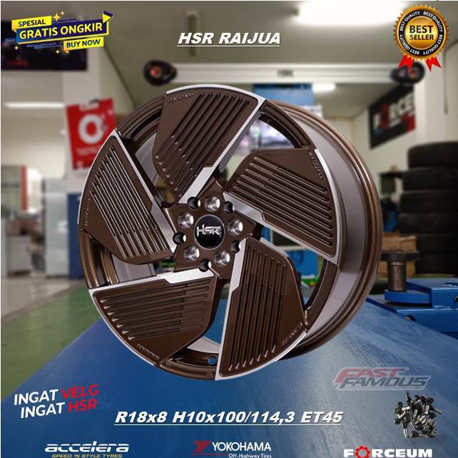 Jual Velg mobil r18 5x100 5x114 hsr wheel terbaru type raijua cocok ...