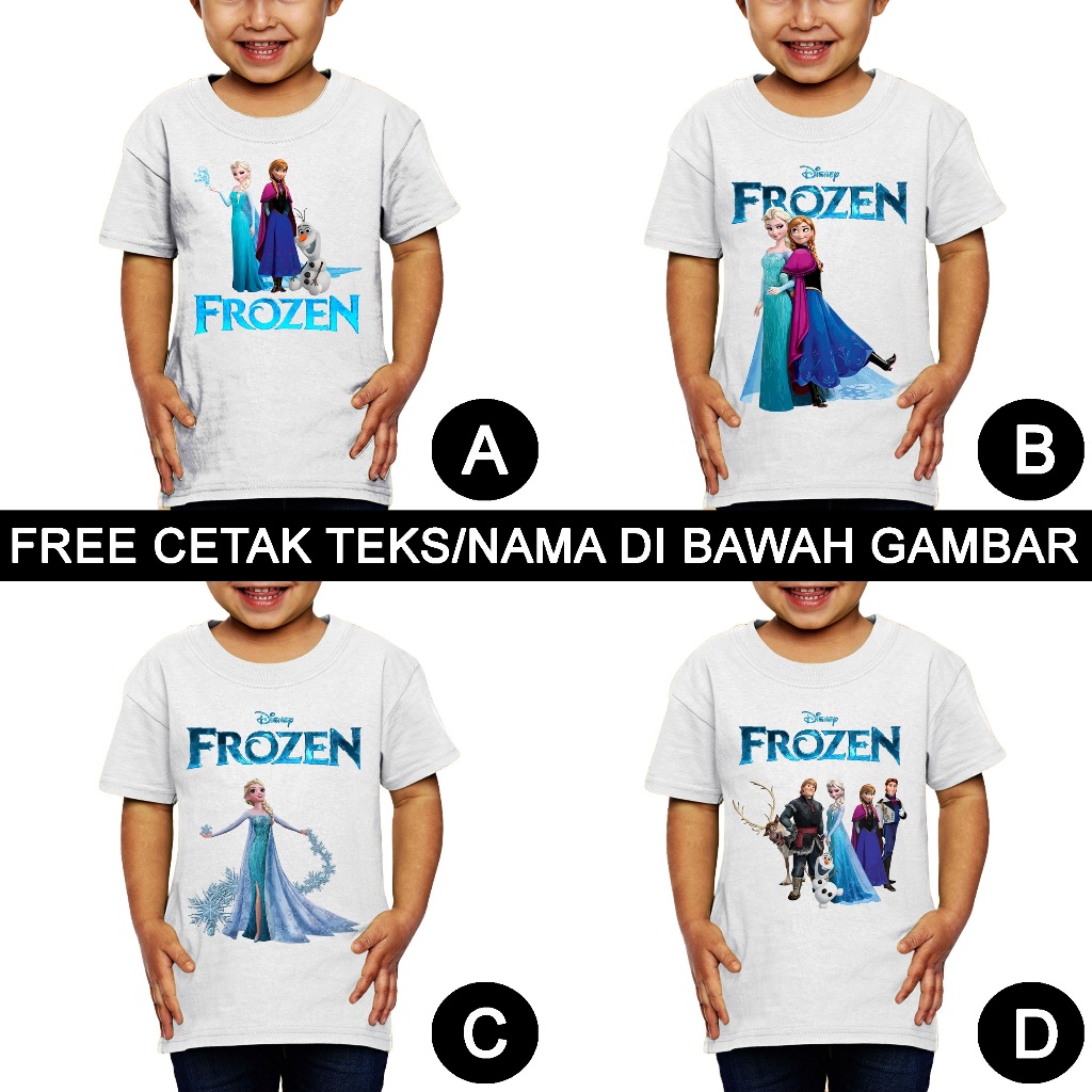 Jual Frozen Elsa Anna Olaf Kristoff Baju Kaos Anak dan Balita. Bisa ...